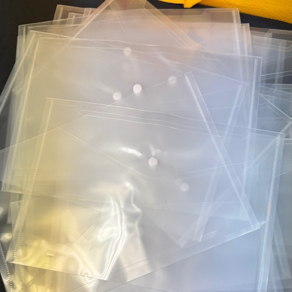 Clear Document Envelope | Office | 25 Count Clear Plastic Document ...
